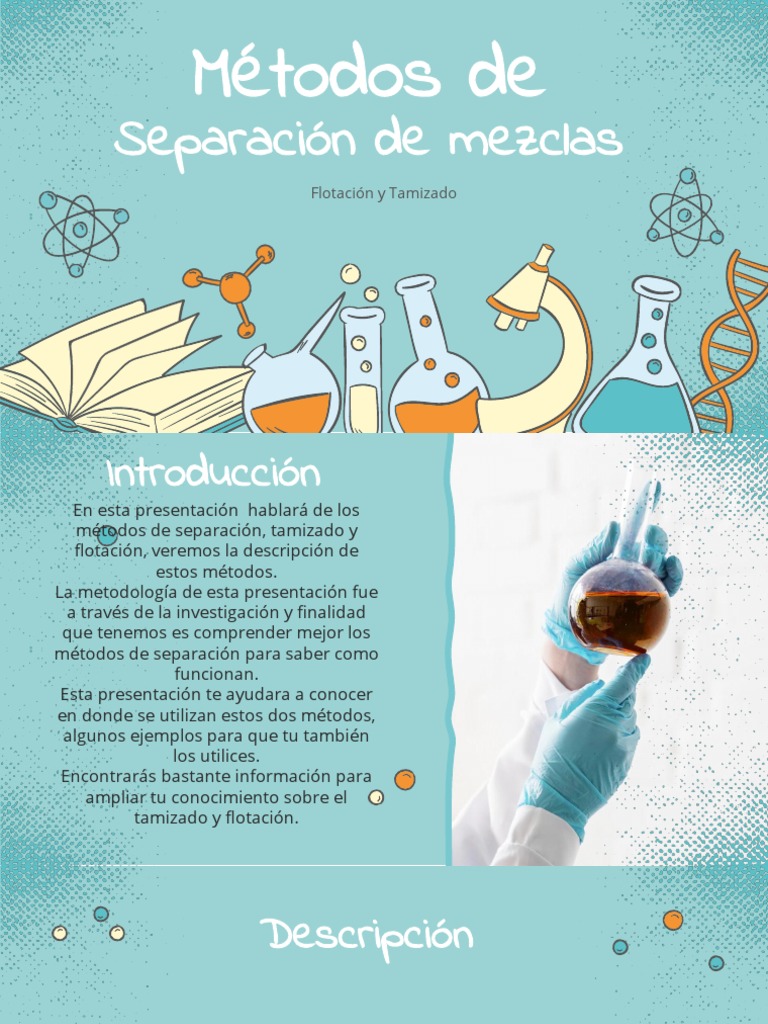 Métodos de Separación: Tamizado y Flotación | PDF | Química | Ciencias ...