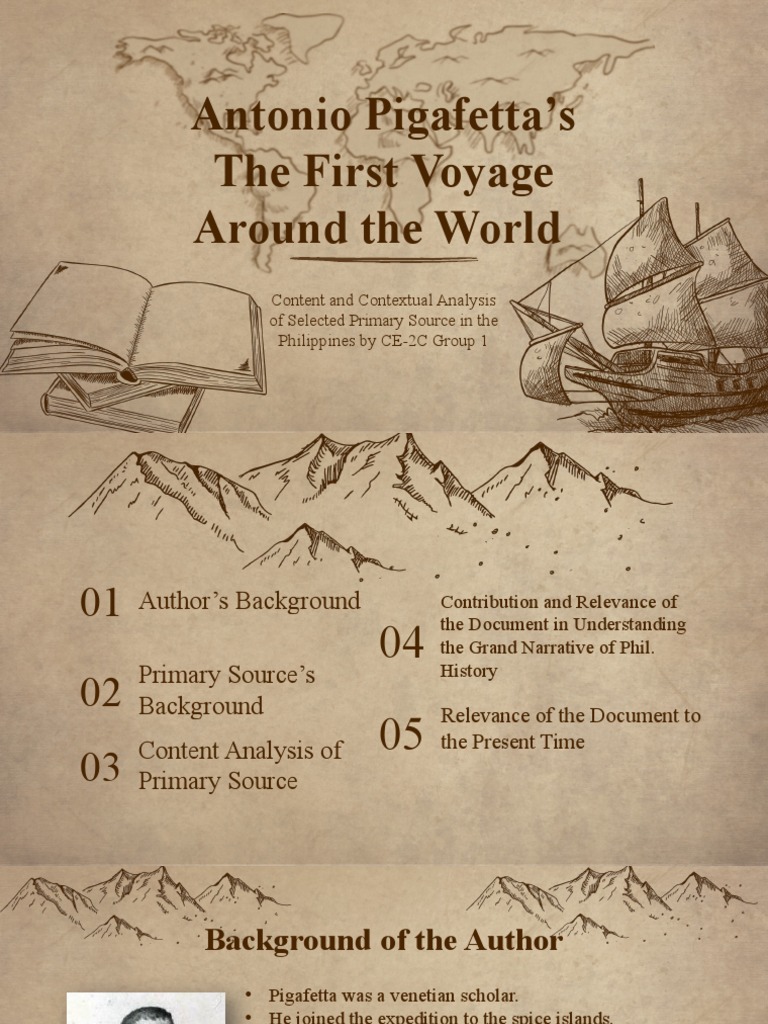 Antonio Pigafetta's The First Voyage Around The World, Group 1 ...