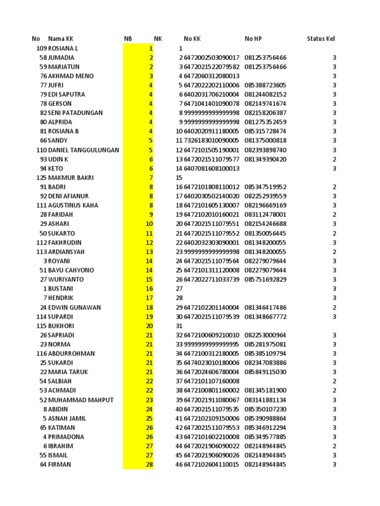 Regsosek Data Overview | PDF