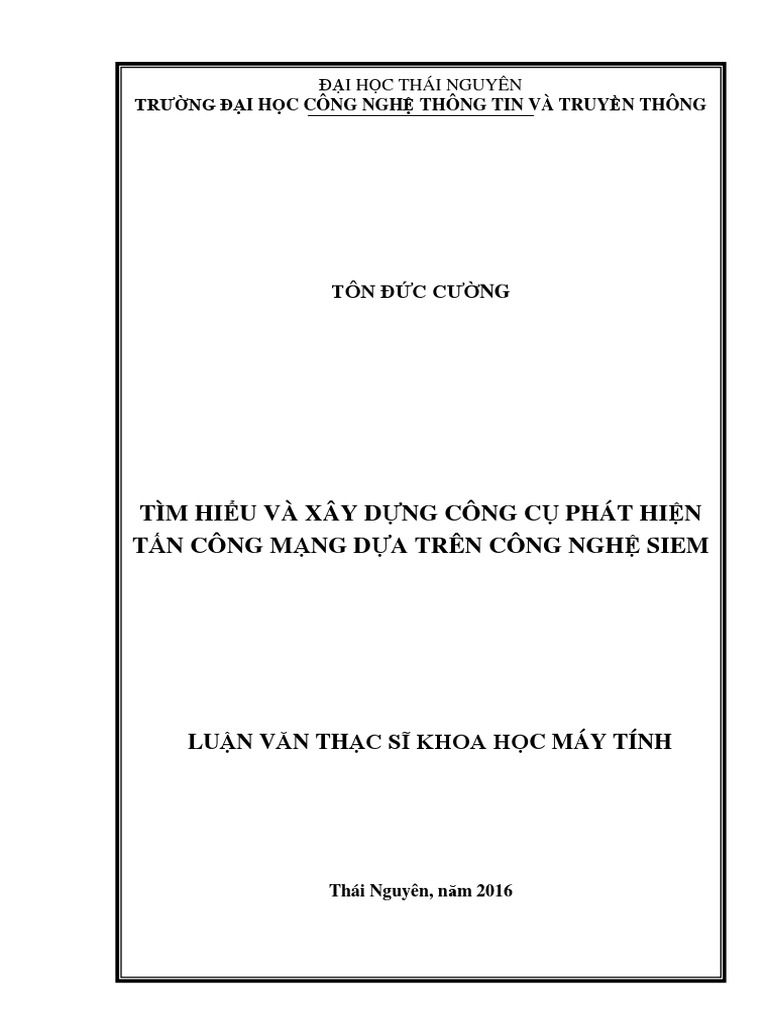 Xemtailieu Tim Hieu Va Xay Dung Cong Cu Phat Hien Tan Cong Mang Dua ...