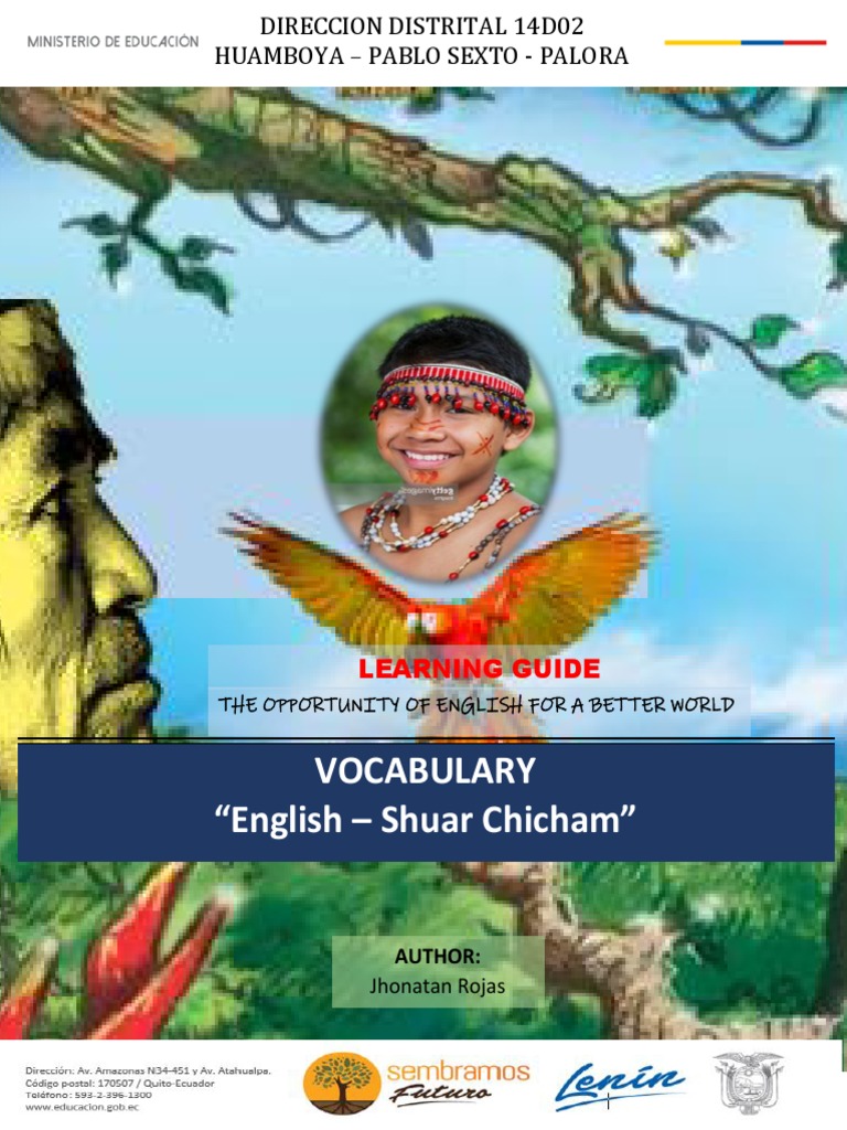 Vocabulary Enghish - Shuar Chicha | PDF