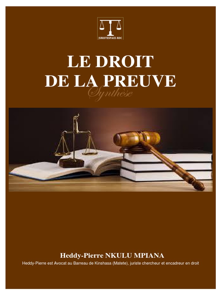 Droit de La Preuve | PDF | Sciences sociales | Droit