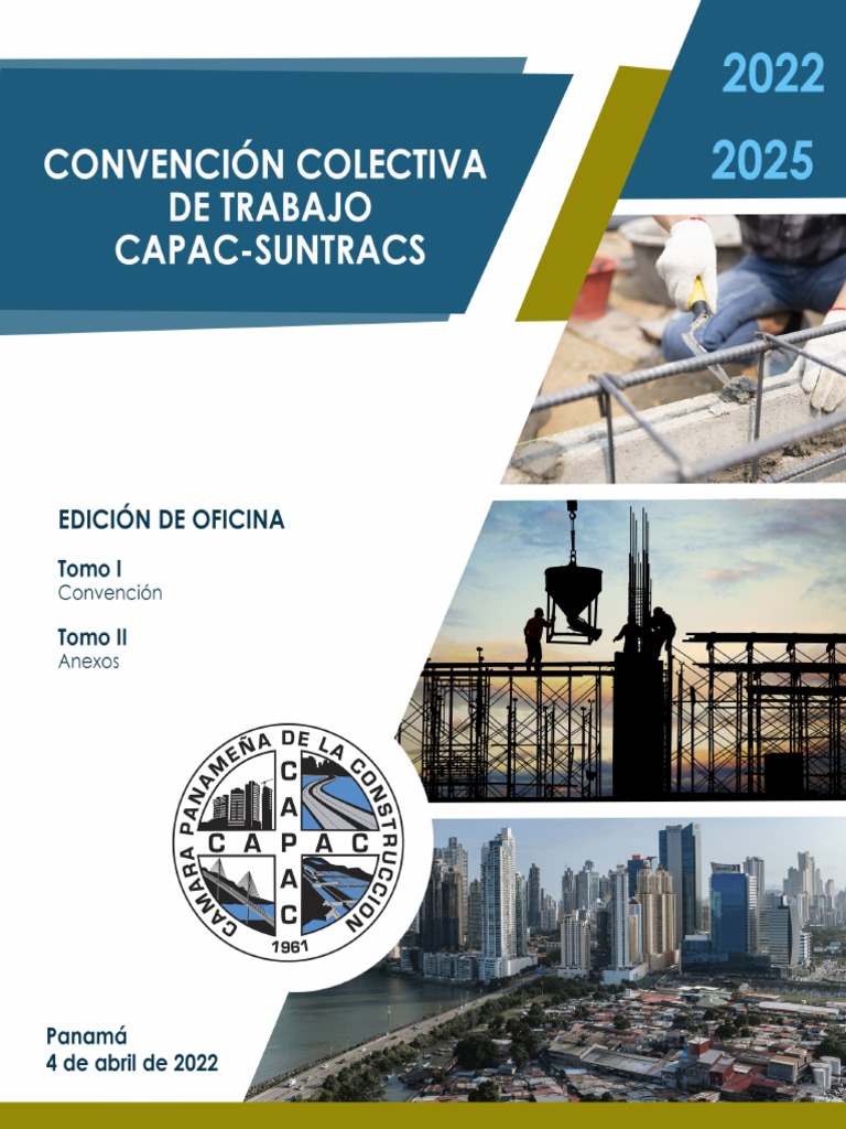 Convenci N Colectiva de Trabajo CAPAC SUNTRACS 2022 2025 1658851897 | PDF