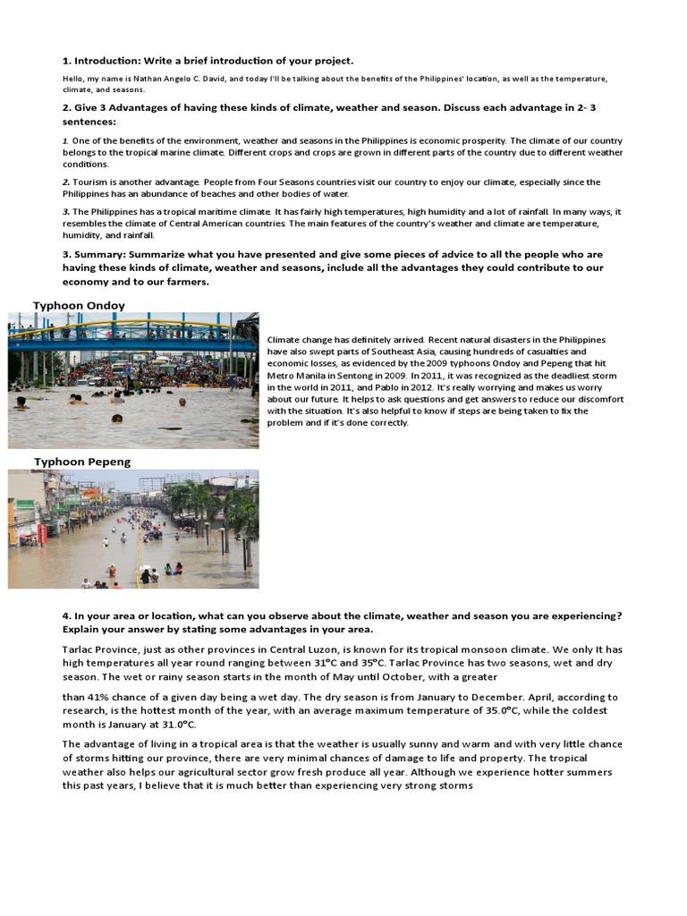 Earth-Science PETA 4TH QUARTER | PDF | Climate | Weather