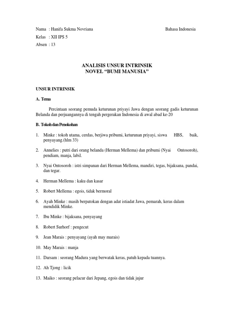 Unsur Intrinsik | PDF