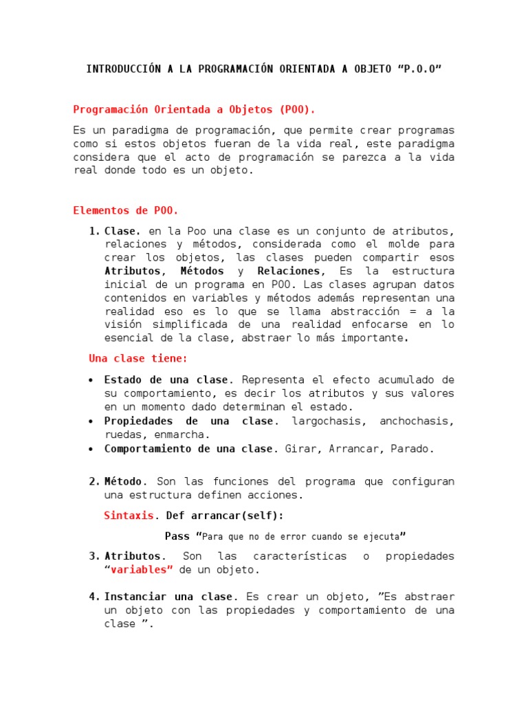 Guía Completa de POO y Tkinter en Python | PDF | Objeto (informática) | Interfaces gráficas de ...