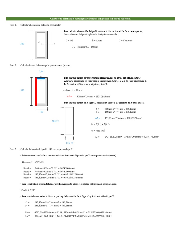 Perfil HSS Con Placas | PDF