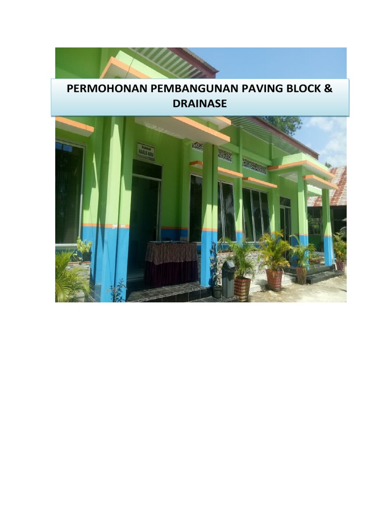 Proposal PAVING BLOCK 2022 | PDF