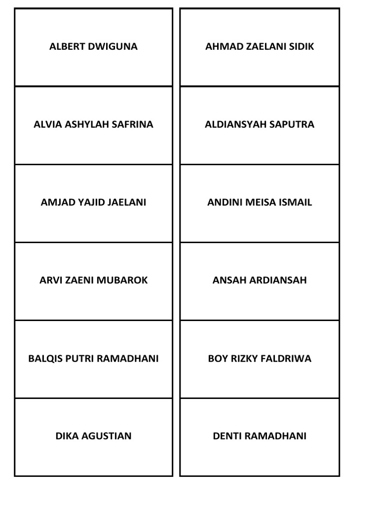 Name Tag Map Eraport | PDF