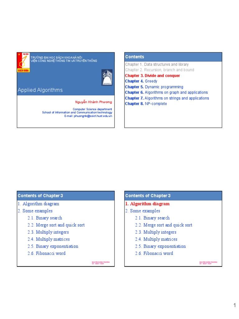 chap3E-Divide and Conquer | PDF | Mathematics | Computer Science