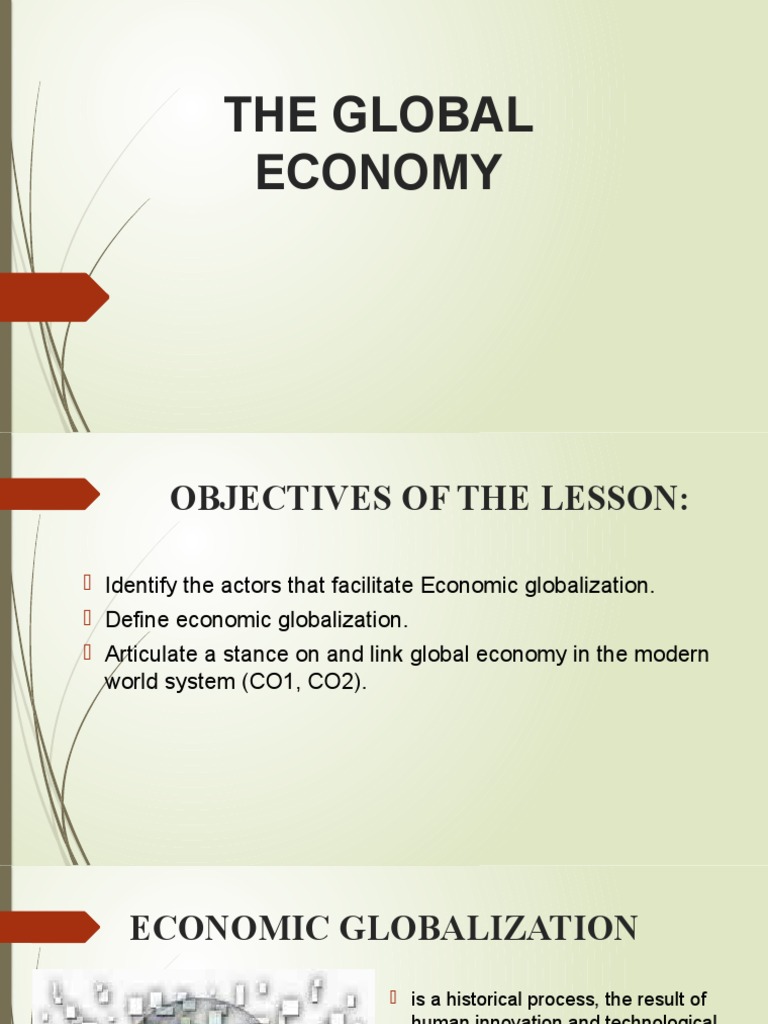 The Global Economy | Download Free PDF | Bretton Woods System | Globalization