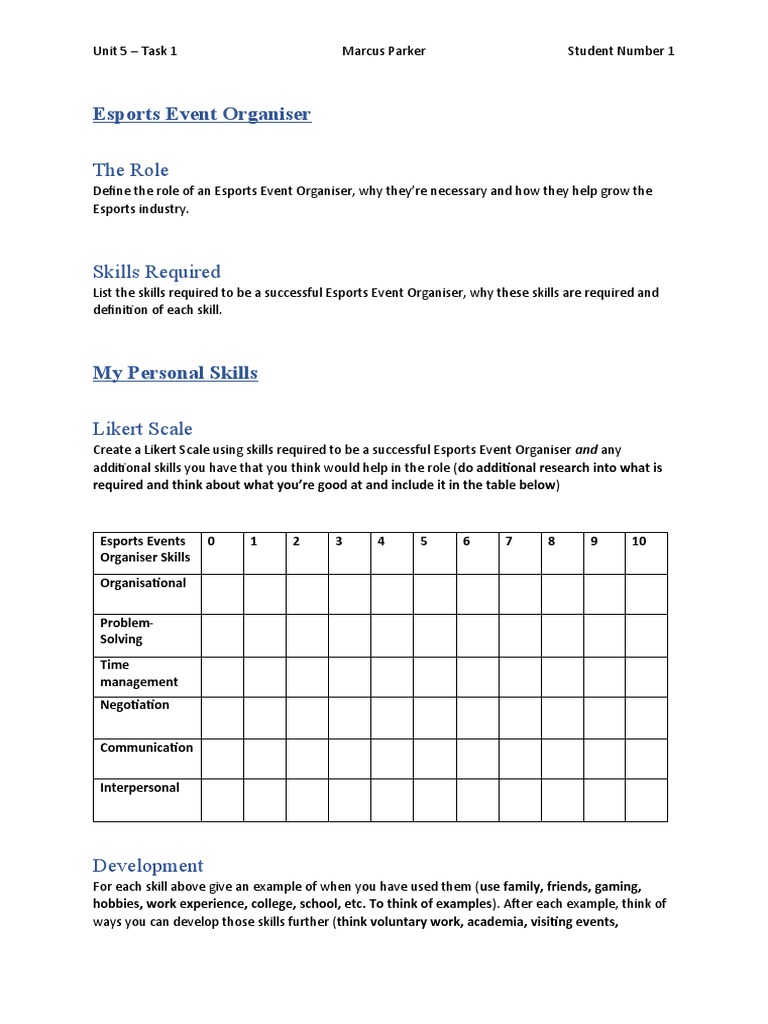 Esports Event Organiser Template | PDF