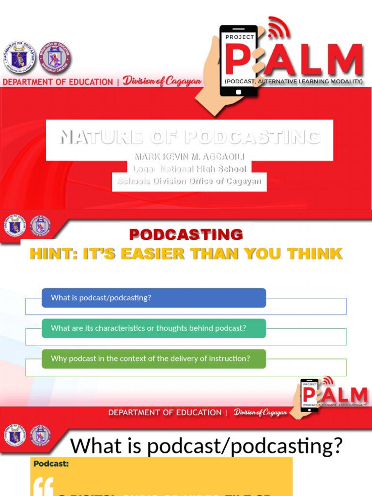 Podcasting Pre Production PDF | PDF | Podcast | Grammatical Tense