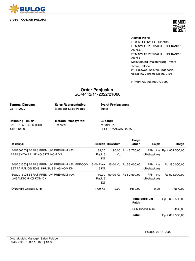 Quotation - Order - 2022-11-23T103153.818 | PDF