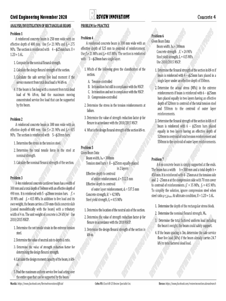 Civil Eng. Beam Analysis Guide | PDF
