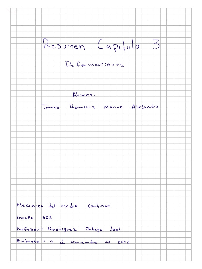 Resumen Cap 3 - Torres Ramírez | PDF