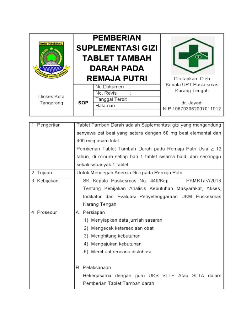 SOP TDD Rematri | PDF