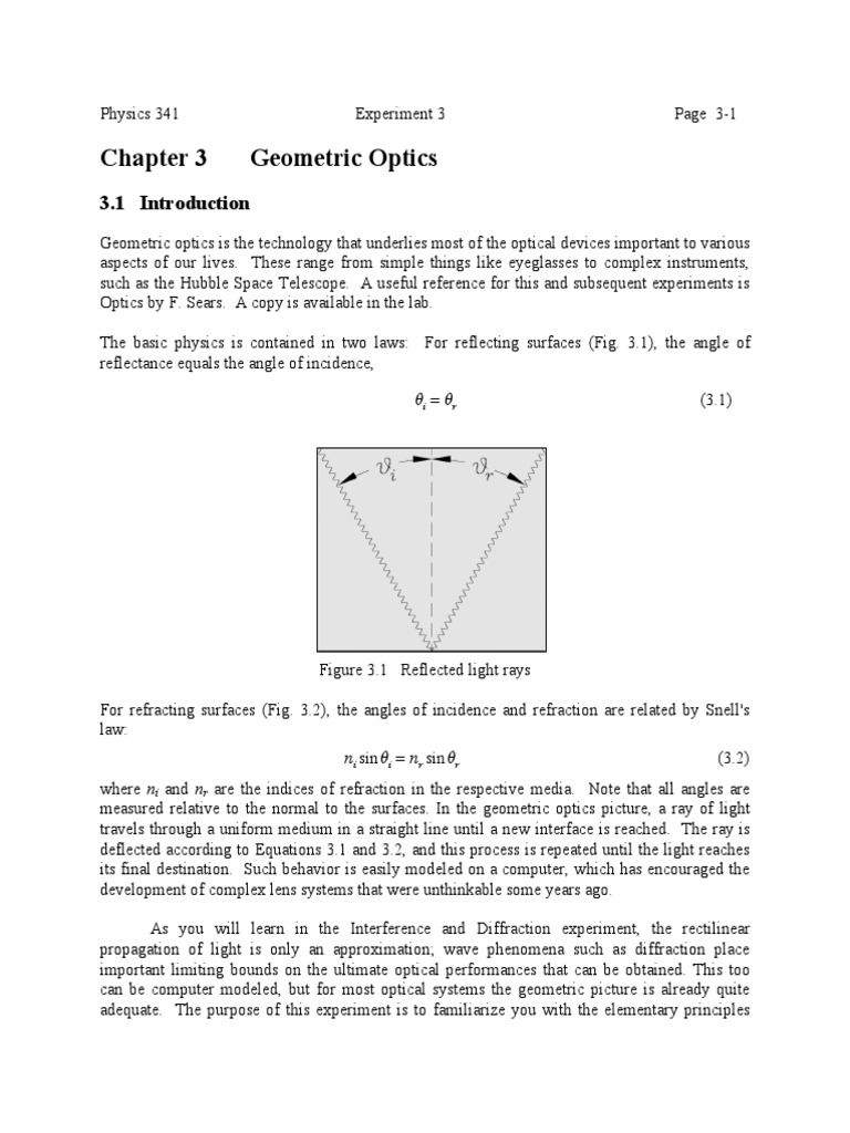 Chapter 3 | PDF | Optics | Refractive Index