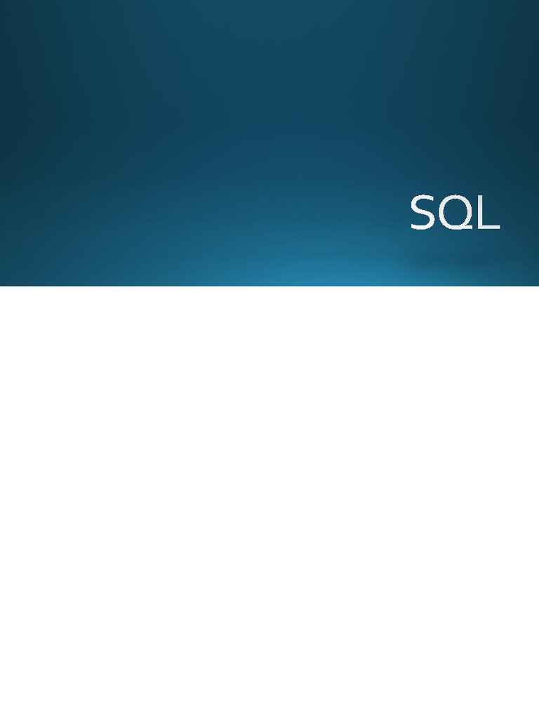 SQL Notes | Download Free PDF | Relational Database | Databases