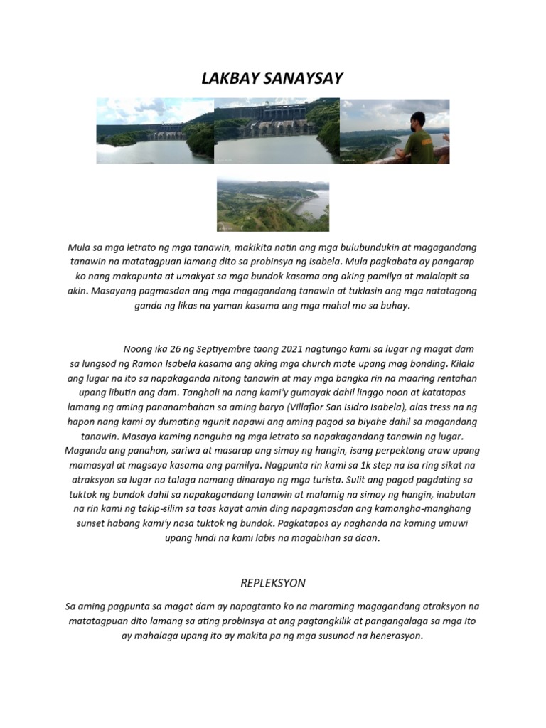 Lakbay Sanaysay | PDF