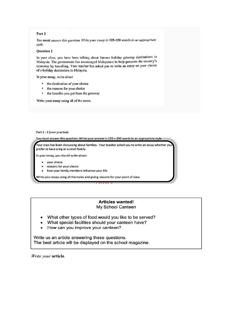 Essay Exercises | PDF