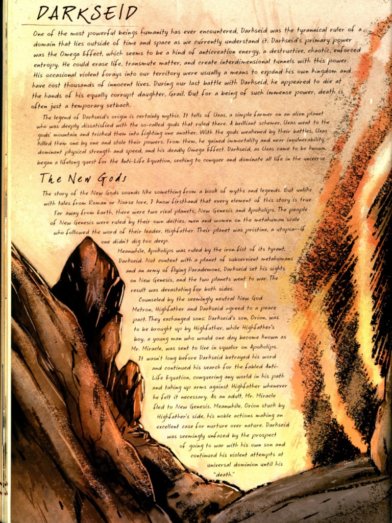 Anatomy of A Metahuman 07 Darkseid | PDF