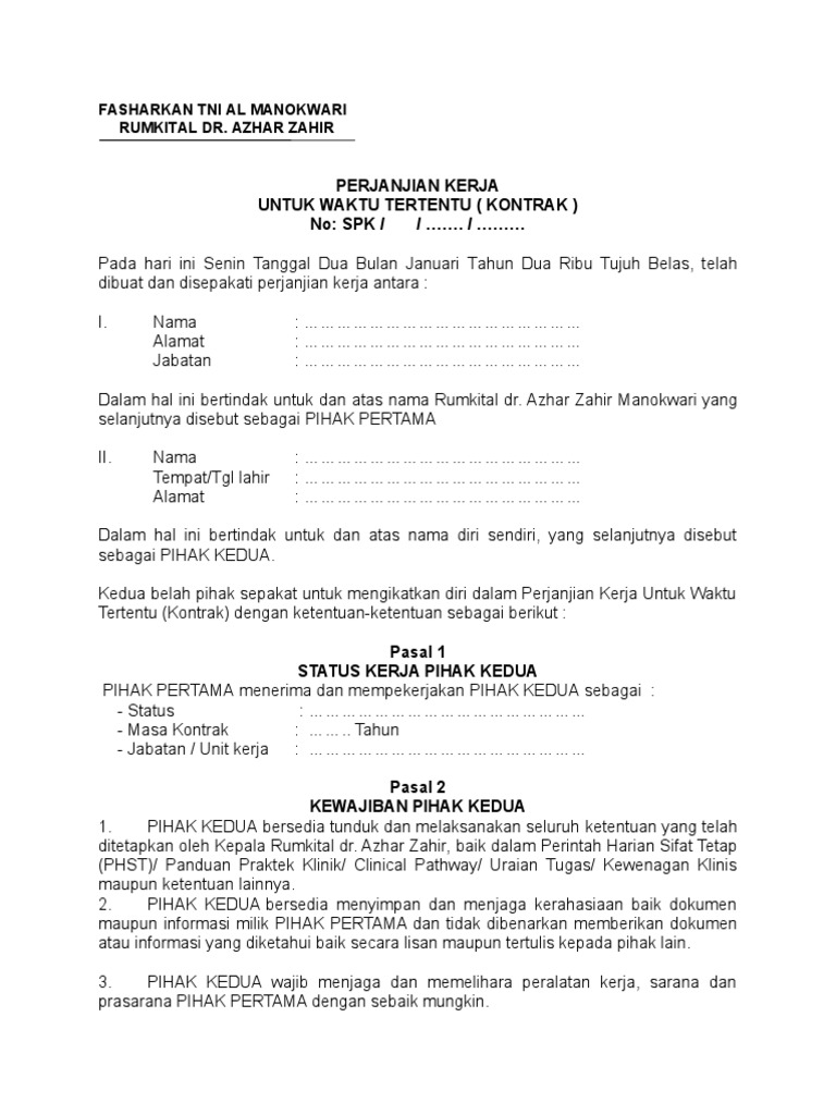 Format Mou | PDF