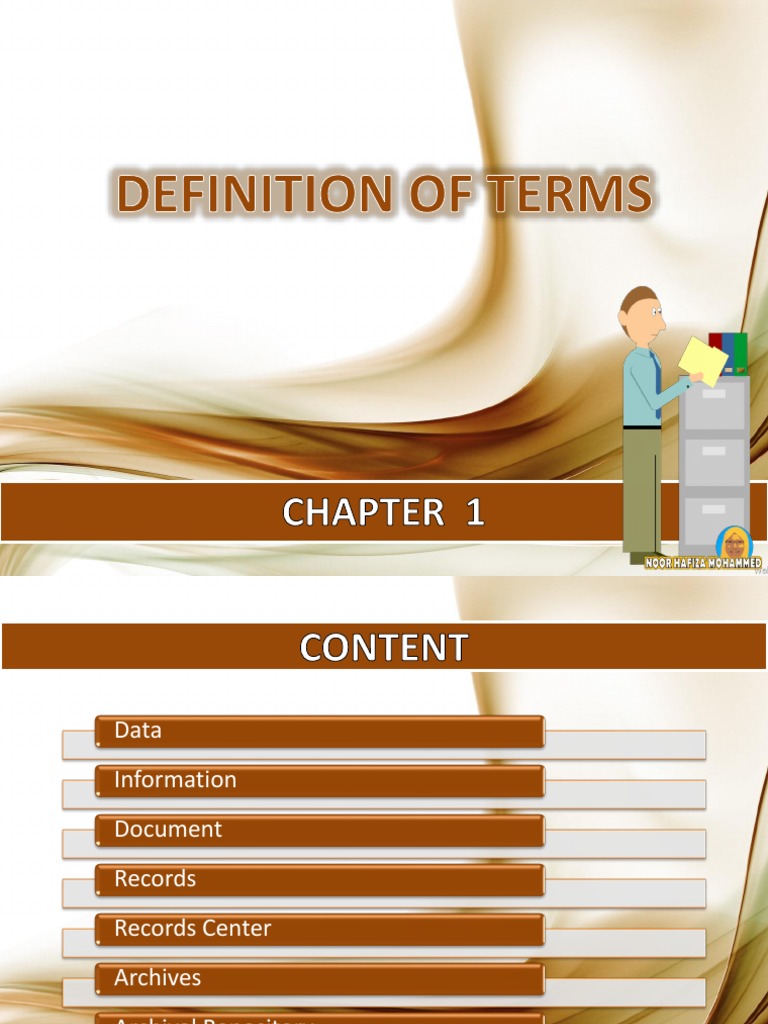 Chapter 1: Definition of Terms | PDF | Archive | Data
