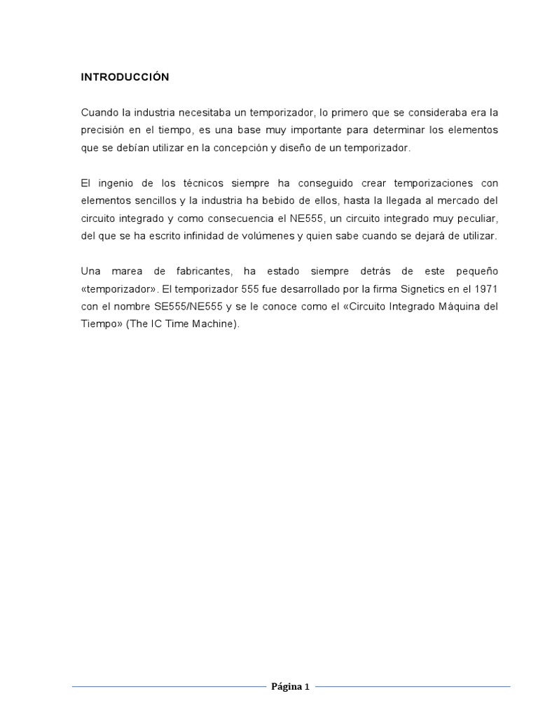 Luz Intermitente Con Circuito Integrado 555 A4 | PDF