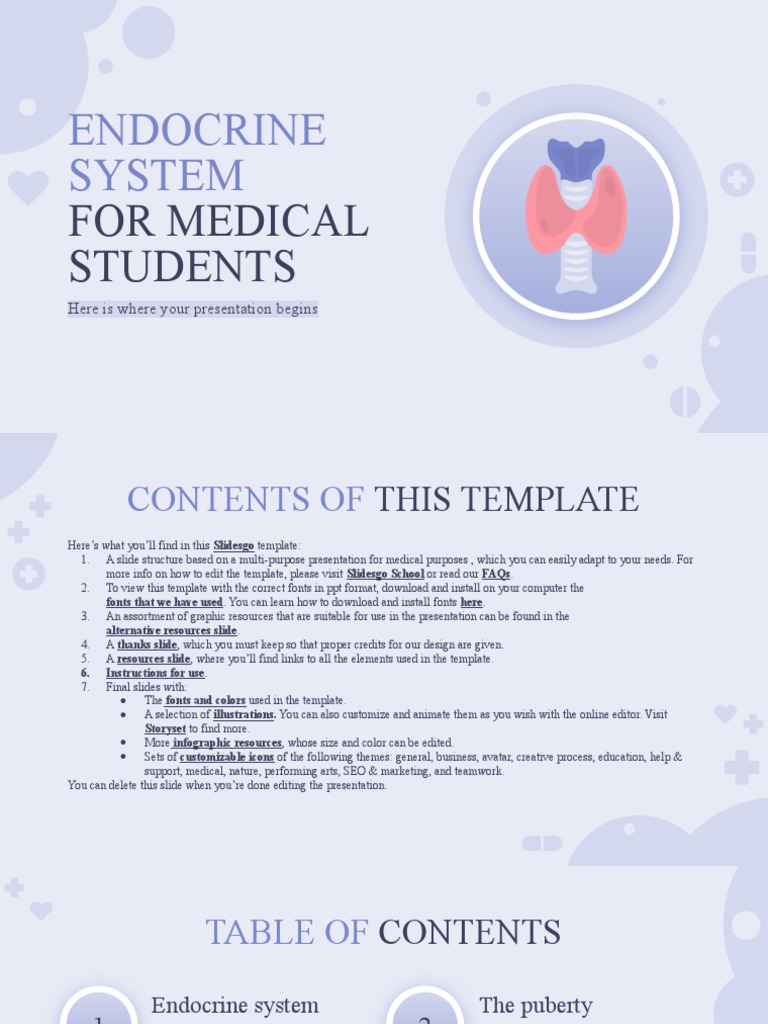 Endocrine System For Medical Students by Slidesgo | PDF | Planets ...