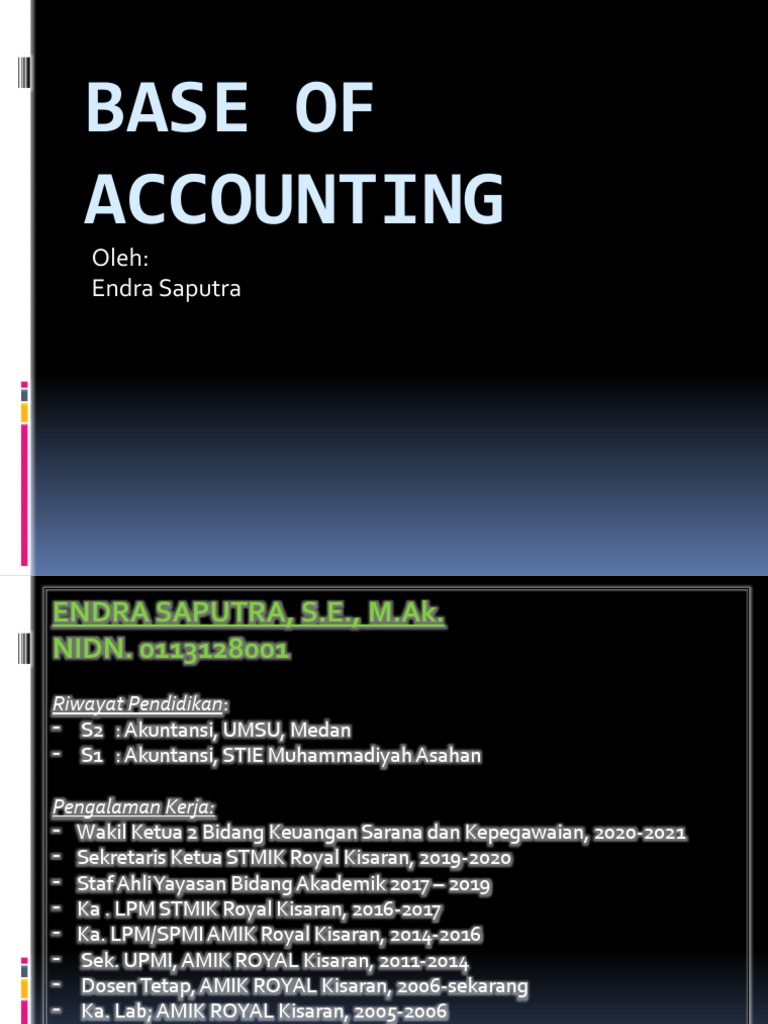 Base of Accounting | PDF