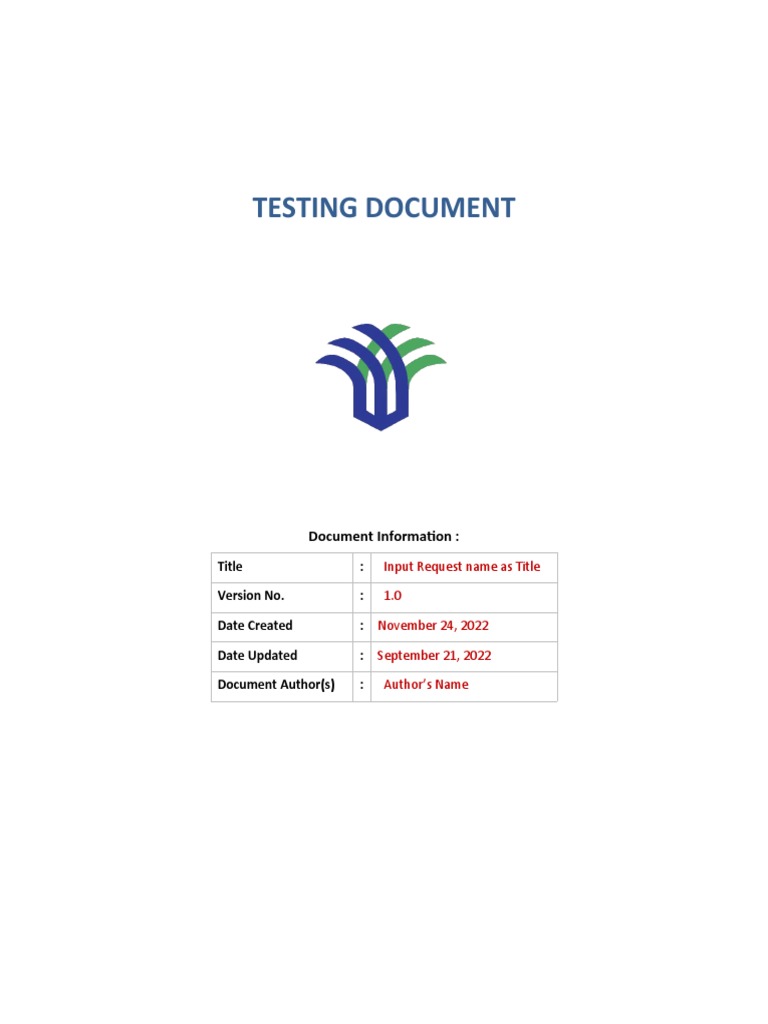 User Manual Document Template | Download Free Pdf | Software Testing 