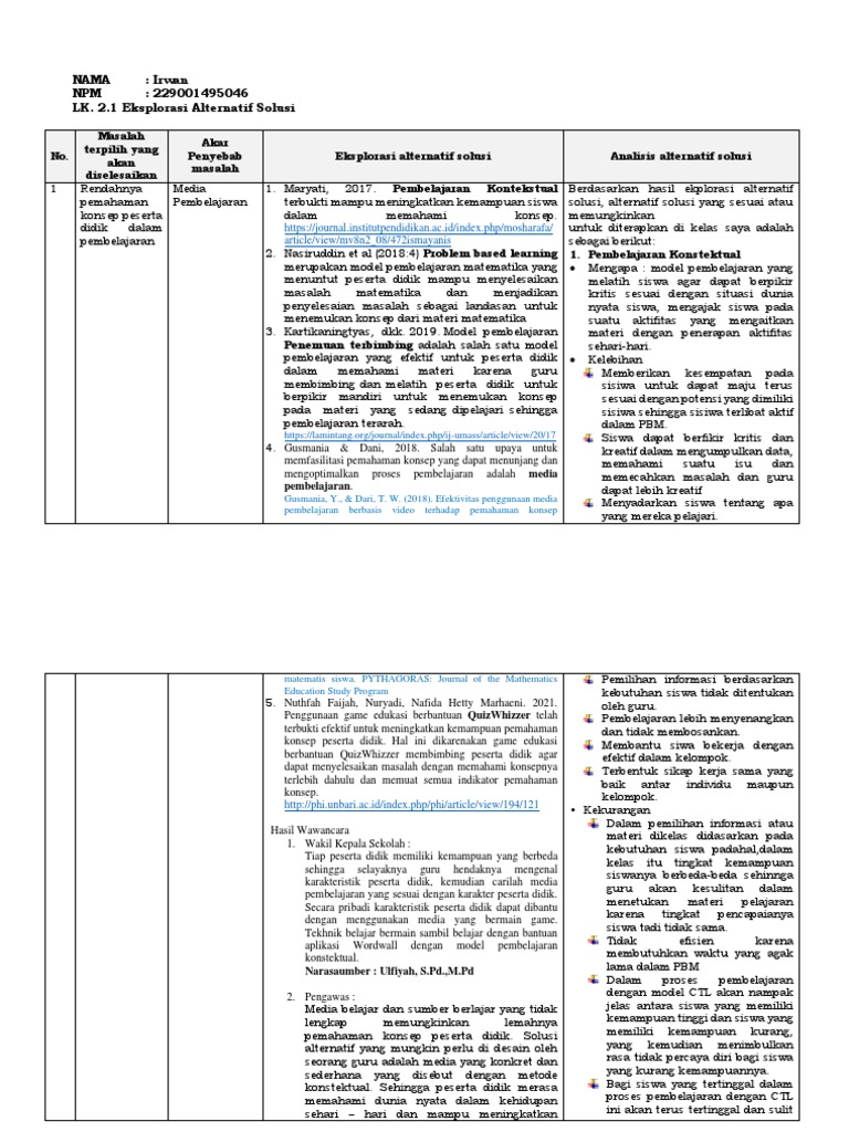 Solusi Pembelajaran Efektif | PDF