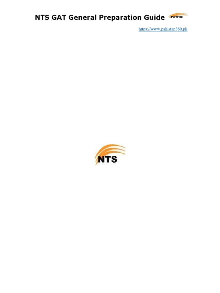 NTS GAT General Guide | PDF | Equations | Percentage