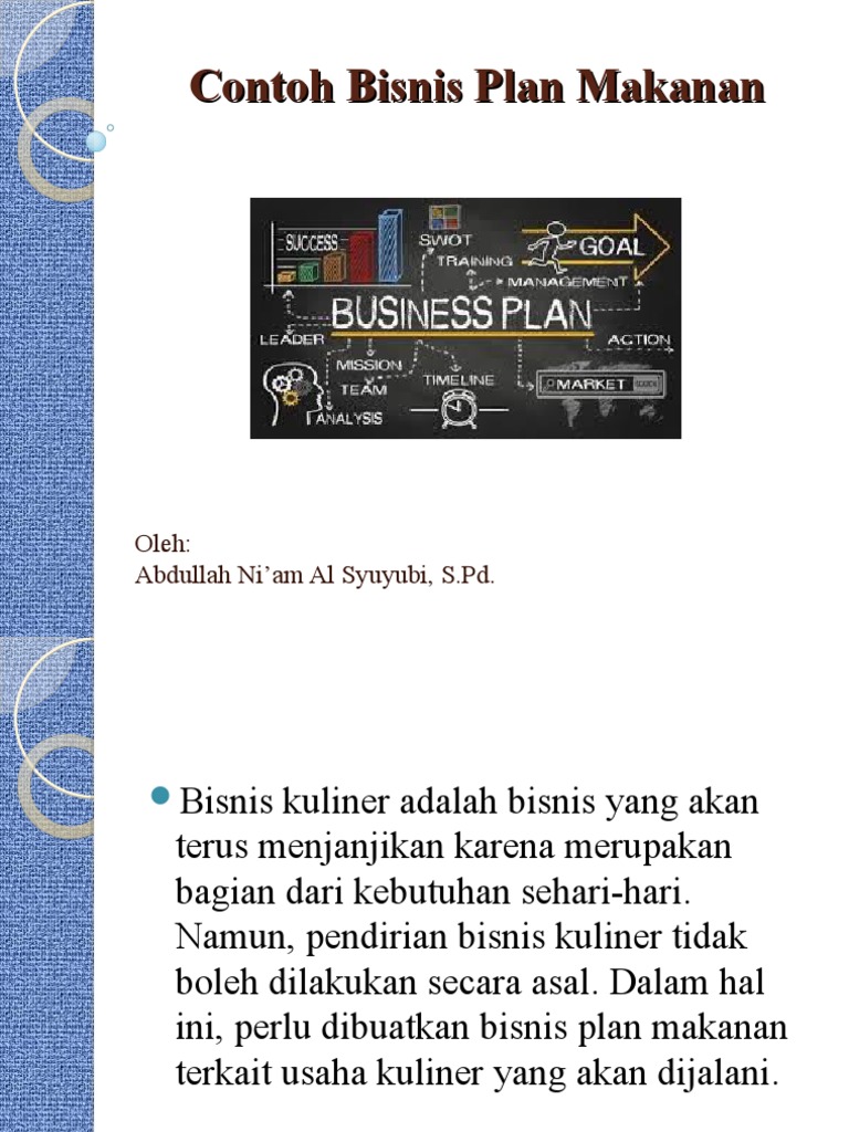 Contoh Bisnis Plan | PDF