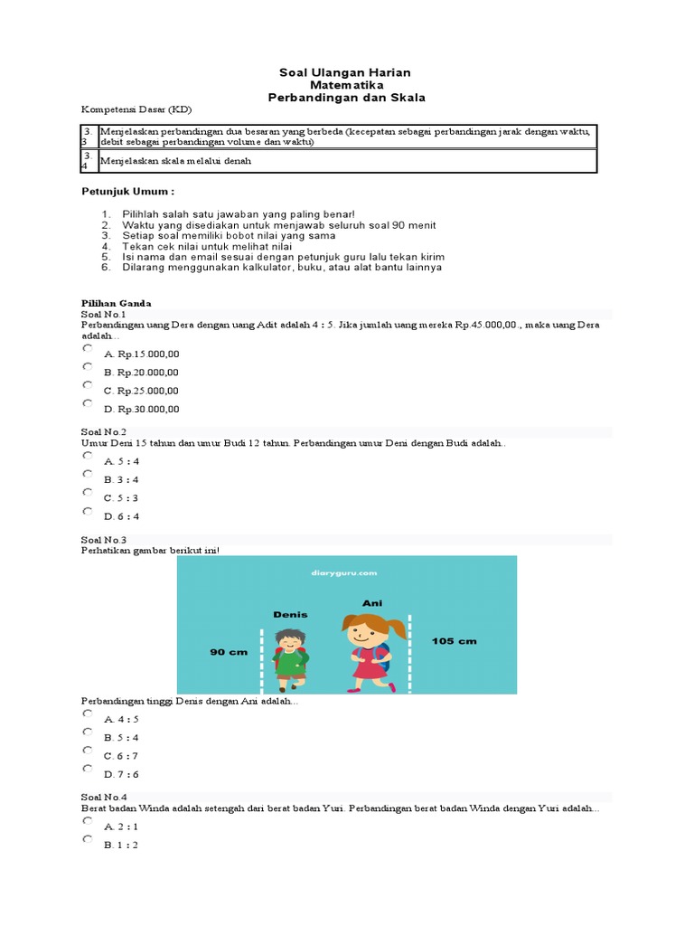 Perbandingan dan Skala | PDF