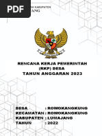 Dokumen RKP Desa Tahun 2025 | PDF | Pengelolaan Keuangan & Uang | Ilmu ...