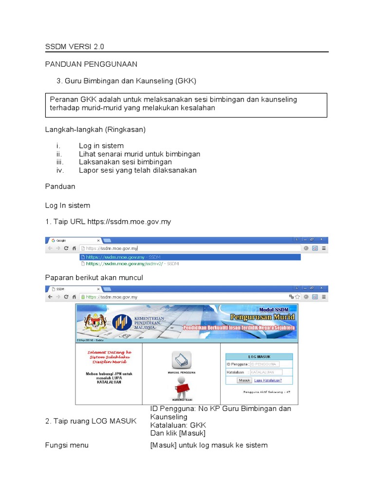 Panduan-Penggunaan-Gbk SSDM | PDF