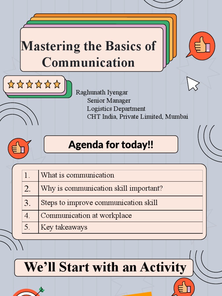 Mastering The Basics of Communication by Slidesgo | PDF
