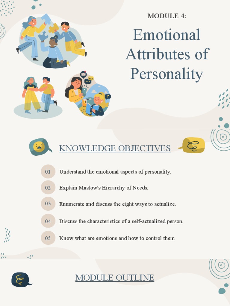 THC 3106 Module 4 Emotional Attributes of Personality | PDF | Emotions ...