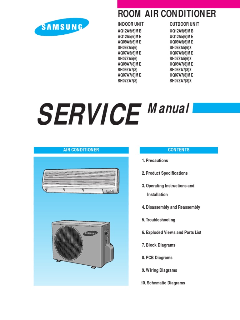 Samsung Service Manual | PDF | Air Conditioning | Printed Circuit Board