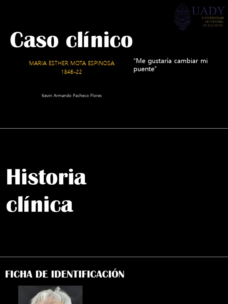 Caso clínico de María Esther Mota | PDF | Periodoncia | Odontología