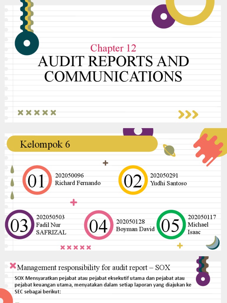Kelompok 6 - CH 12 - Audit Reports and Communications | PDF