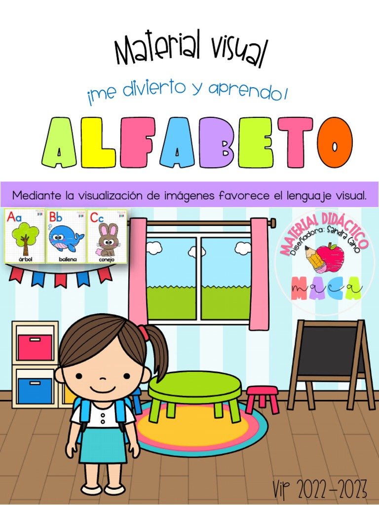 LÁMINAS DEL ALFABETO Material Visual Material Didáctico MaCa 22-23 | PDF