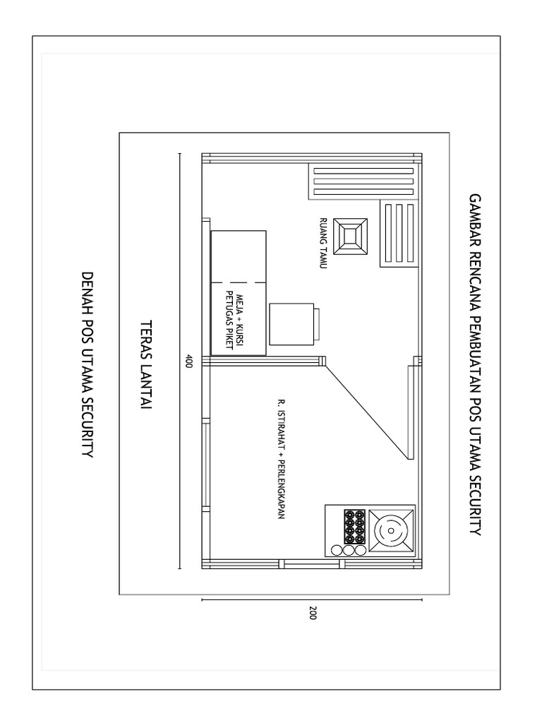Denah Pos Security | PDF