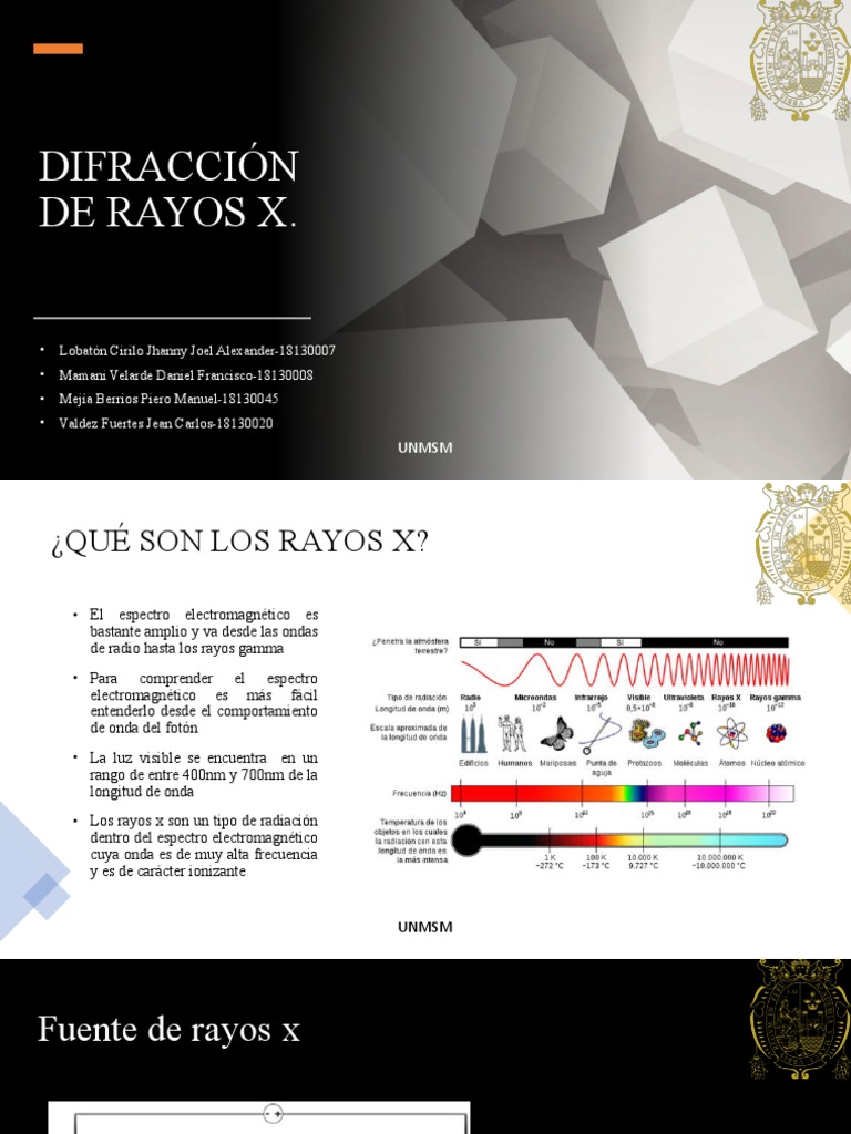 Difraccion de Rayos X | PDF | Rayo X | Cristalografía de rayos X