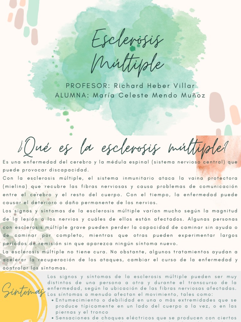 ESCLEROSIS MÚLTIPLE | PDF | Esclerosis múltiple | Nervio