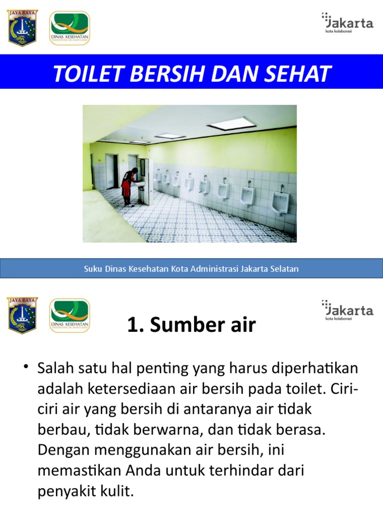 Materi Toilet Bersih Sudinkes Jaksel | PDF | Griya & Taman | Kesehatan Holistik