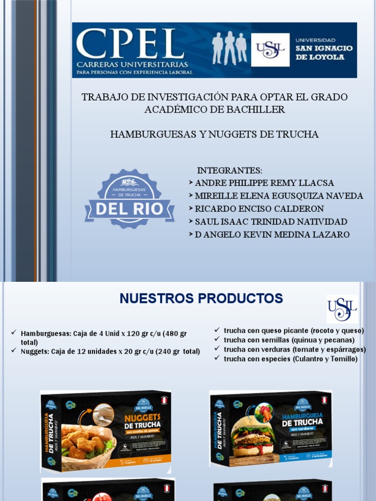 Hamburguesas y Nuggets Final Ppt2 | PDF | Alimentos | Mercado (economía)