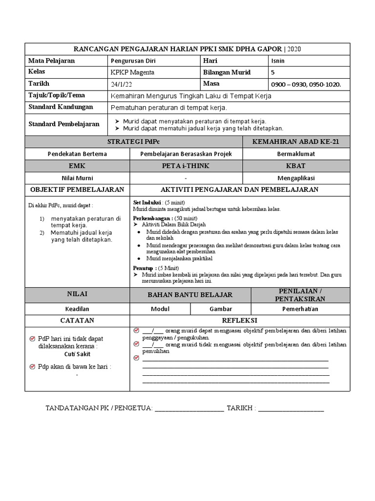 Pengurusan Diri | PDF